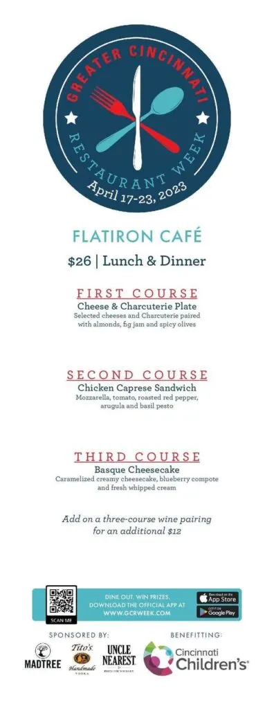 Greater Cincinnati Restaurant Week 2023: Menus, Dates