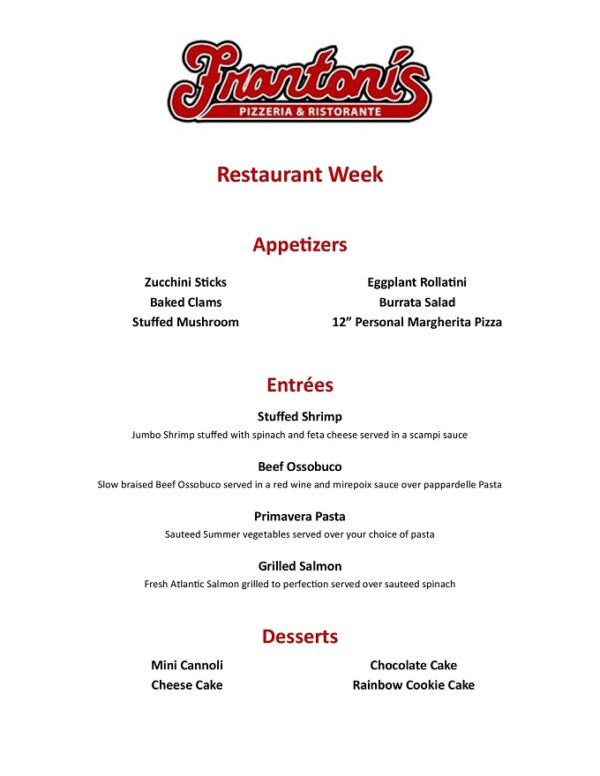 Long Island Restaurant Week 2023 - Spring: Menus, Dates