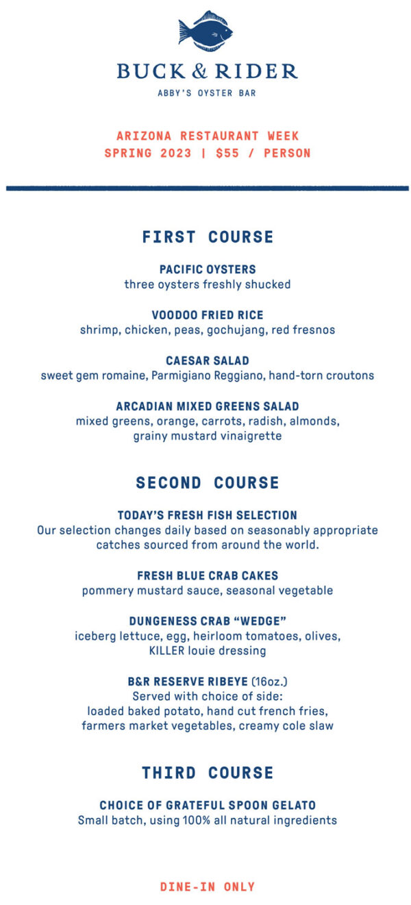 Arizona Restaurant Week 2023 - Spring Edition: Menus, Dates