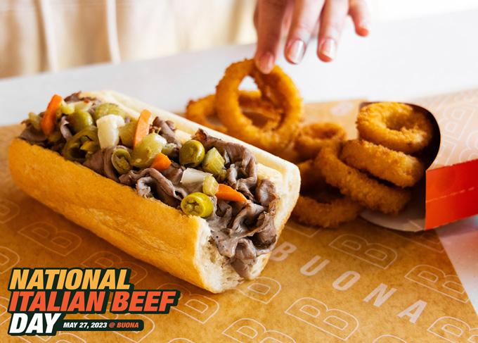 Buona National Italian Beef Day Free Sandwiches and Discounts
