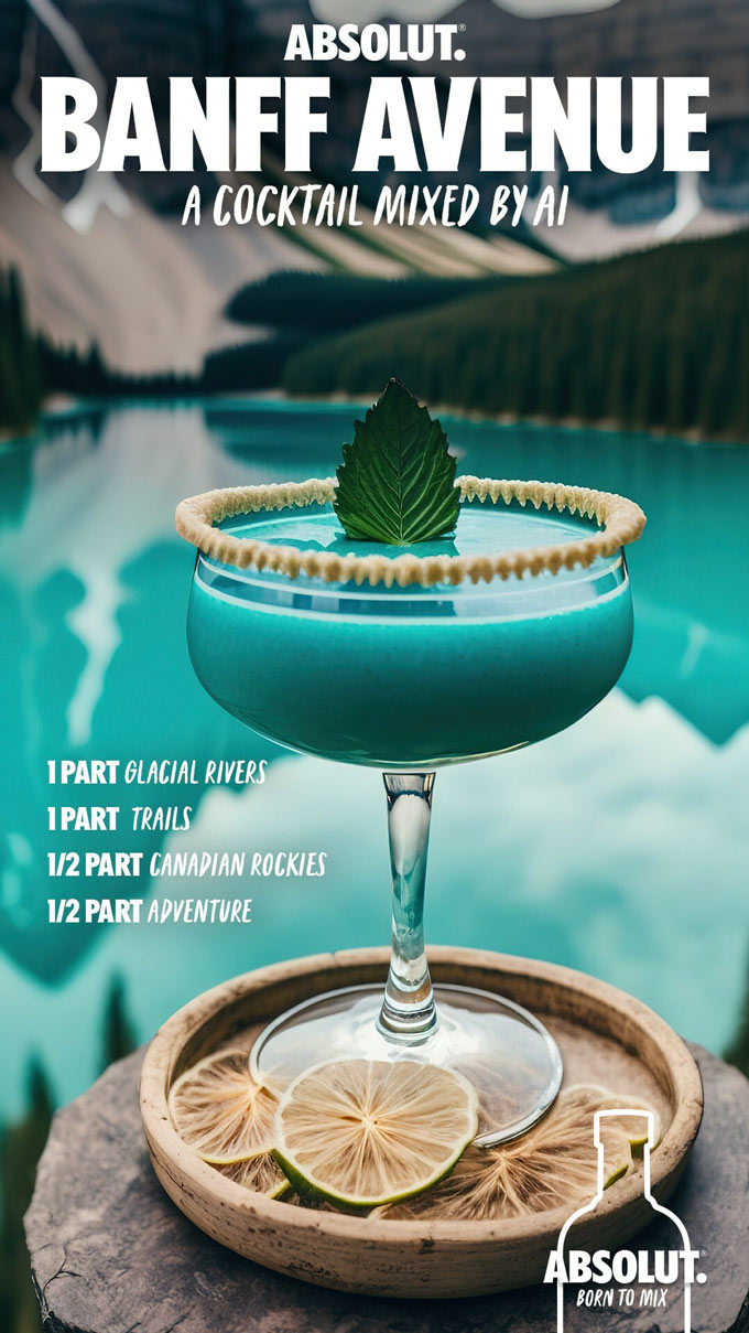 Absolut, the World's First Vodka Brand to Create Visual Cocktail Art ...