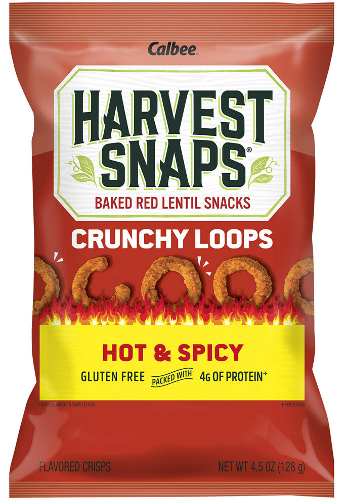Harvest Snaps Launches Crunchy Loops Hot & Spicy at Walmart