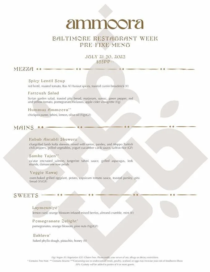 Baltimore Restaurant Week 2023 Summer: Menus, Dates