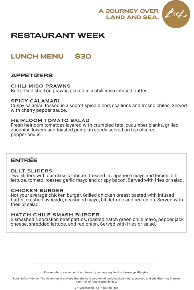 NYC Restaurant Week 2023 - Summer: Menus, Dates