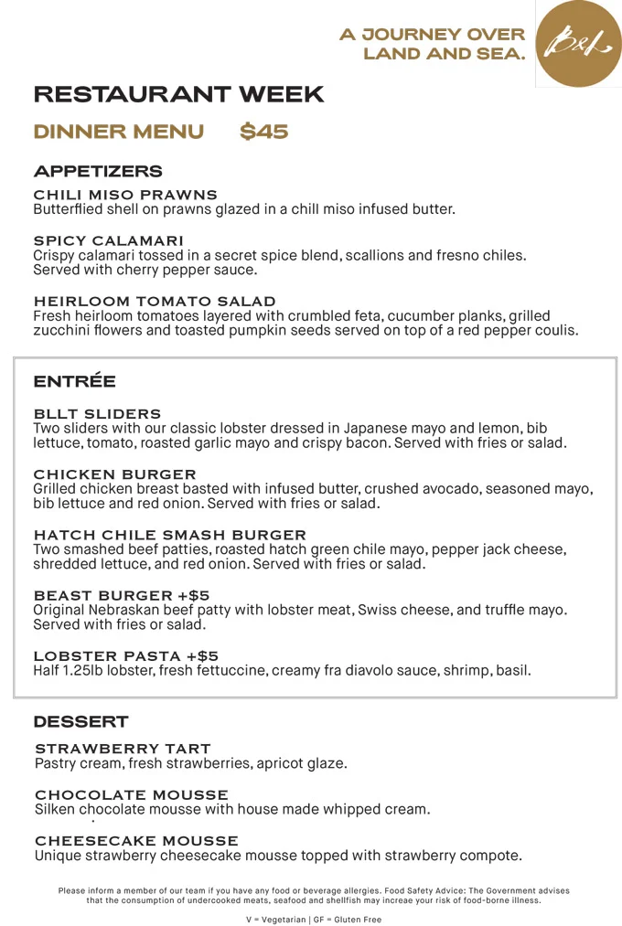 NYC Restaurant Week 2023 - Summer: Menus, Dates