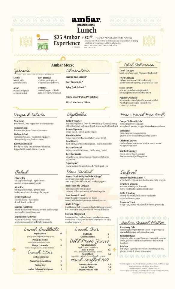 RAMW Summer Restaurant Week 2023: Menus, Dates