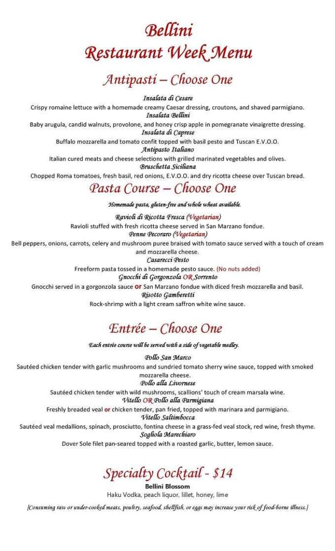 Center City District Restaurant Week 2023 Philadelphia Highlights