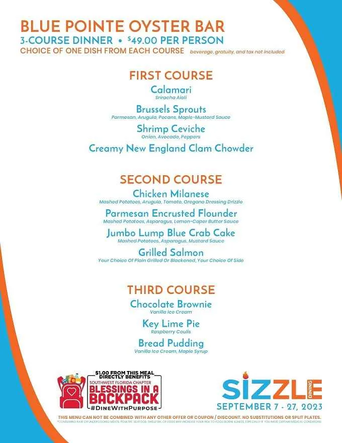 Sizzle Dining Restaurant Week 2023 South Florida: Menus, Dates