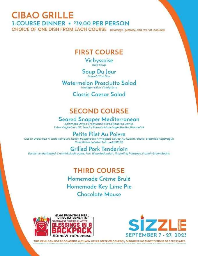 Sizzle Dining Restaurant Week 2023 South Florida: Menus, Dates