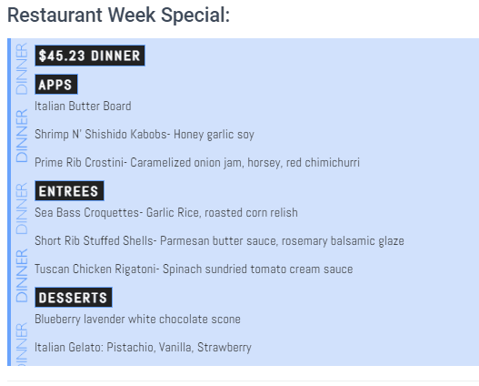 Pittsburgh Restaurant Week 2023 - Summer: Menus, Dates