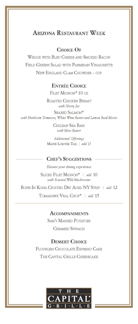 Arizona Restaurant Week 2023: Menus, Dates