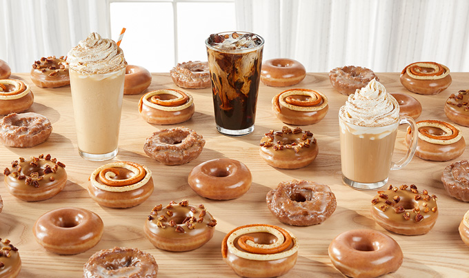 Krispy Kreme Pumpkin Spice Fall Drinks Lineup 2023 Foodgressing