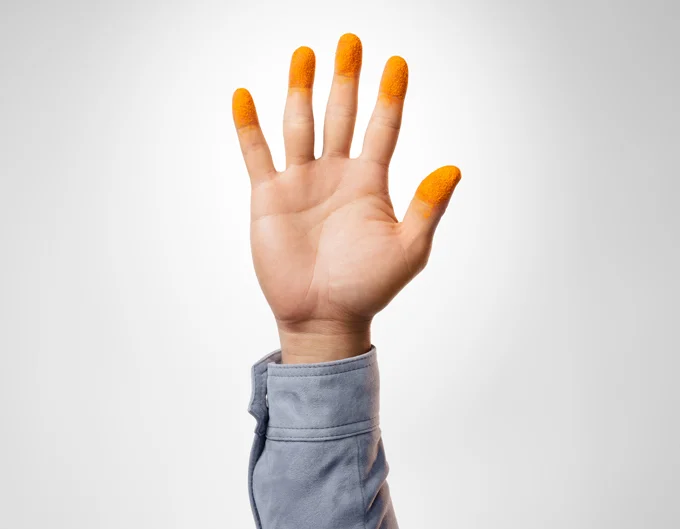 Cheetos Canada official sponsorship of Simu Liu's fingertips