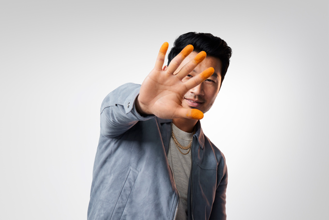 Cheetos Canada official sponsorship of Simu Liu's fingertips