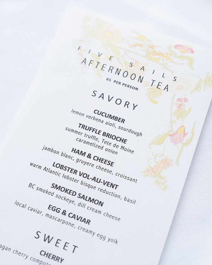 Five Sails @ Pan Pacific Hotel Vancouver Afternoon Tea - Foodgressing