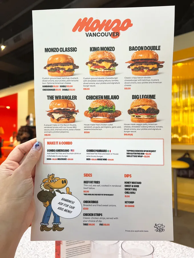 Monzo Burger Vancouver BC - New Higher Quality Burger Spot - Foodgressing