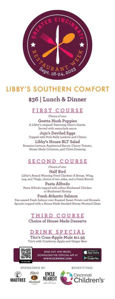 Greater Cincinnati Restaurant Week 2023 Fall: Menus, Dates