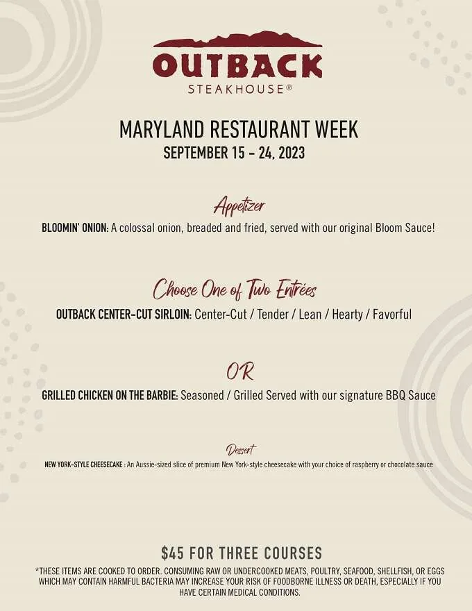 Maryland Restaurant Week 2023: Menus, Dates