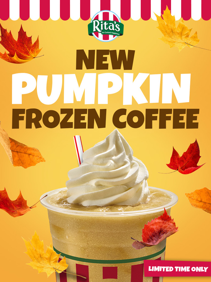 Rita’s Italian Ice & Frozen Custard New Pumpkin Cold Brew Frozen Coffee