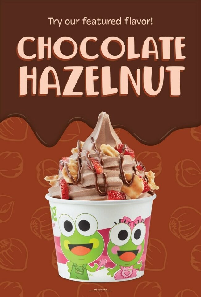 sweetFrog New Chocolate Hazelnut Flavor - Foodgressing