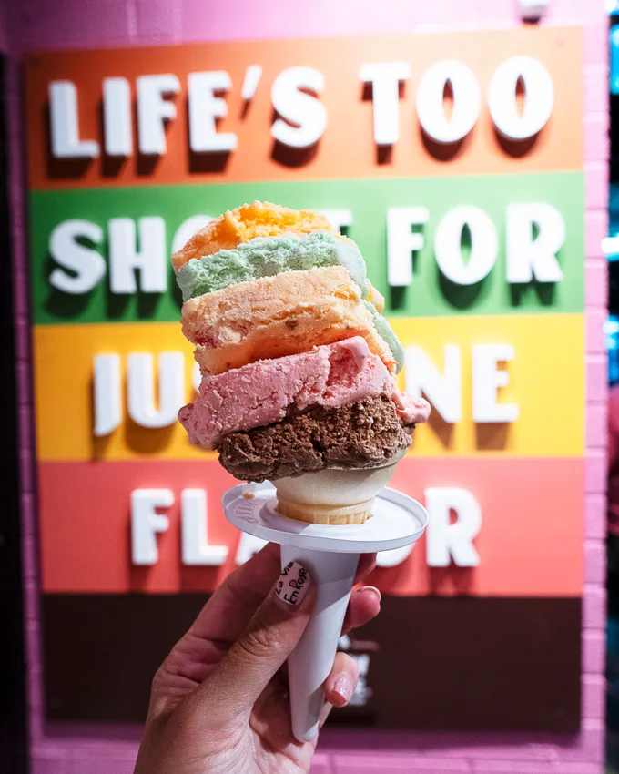 The Original Rainbow Cone - a Beloved Chicago Instutition - Foodgressing