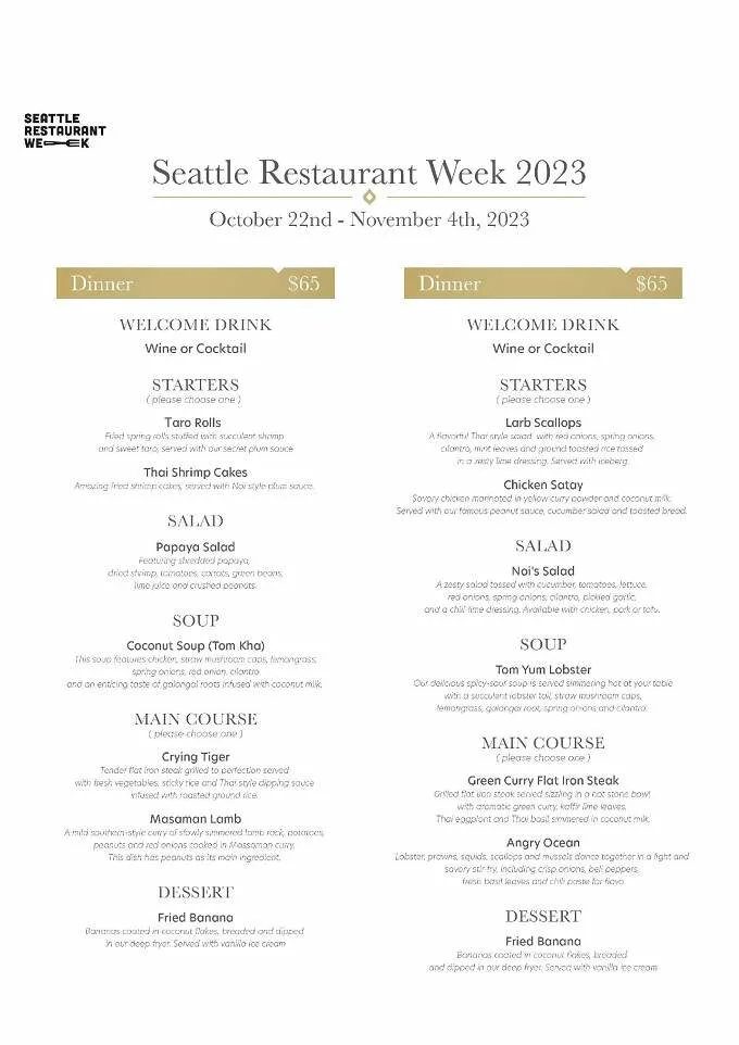 Seattle Restaurant Week 2023: Menus, Dates, Highlights
