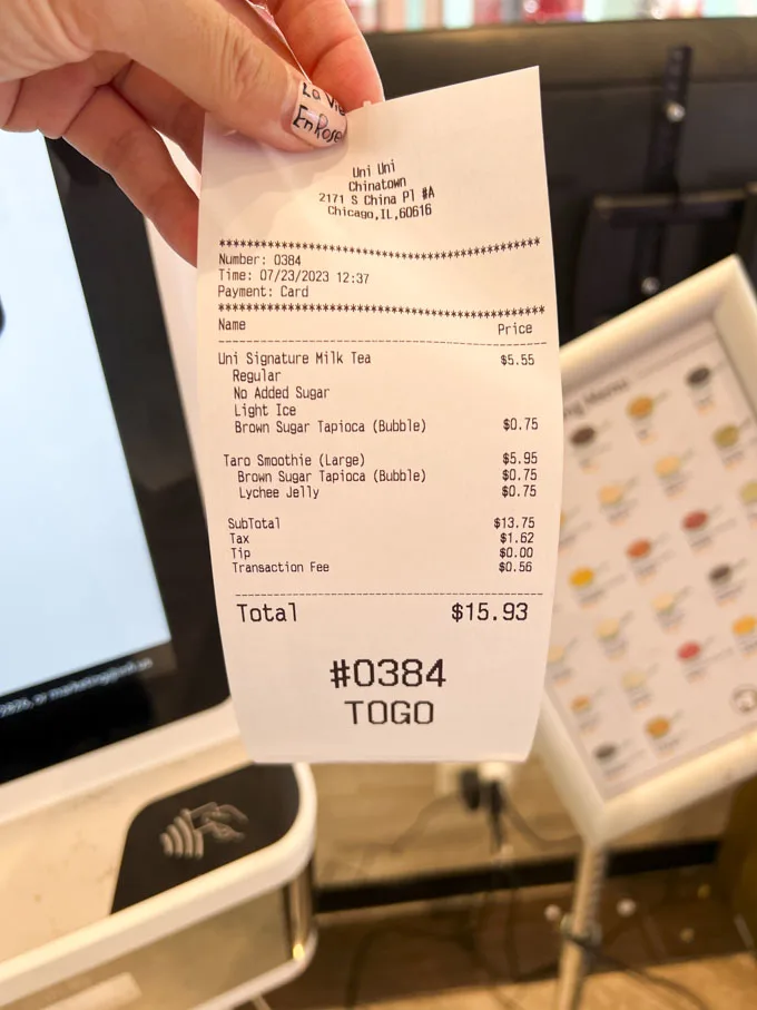 Uni Uni Chinatown Chicago - Boba Drinks - Foodgressing