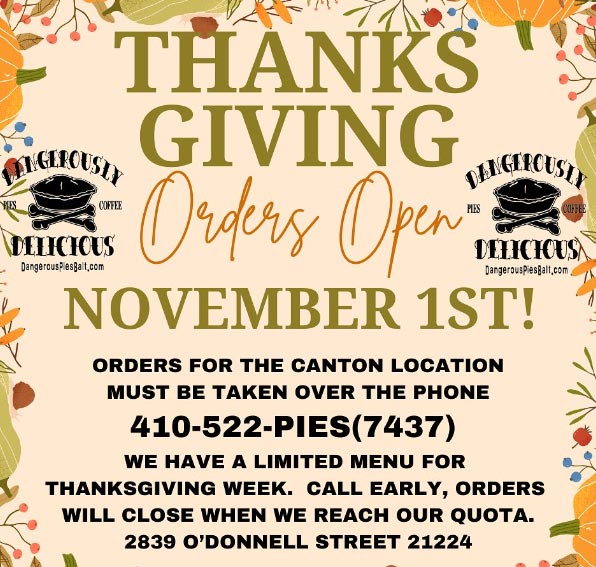 Thanksgiving Baltimore 2023: Dinner, Turkey to Go, Restaurants