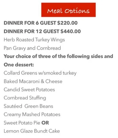 Thanksgiving Baltimore 2023: Dinner, Turkey to Go, Restaurants