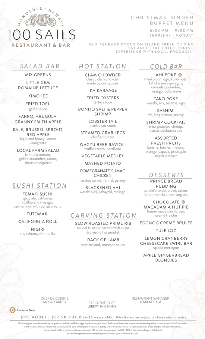 Christmas Honolulu 2023: Dinner, Turkey to Go, Restaurants