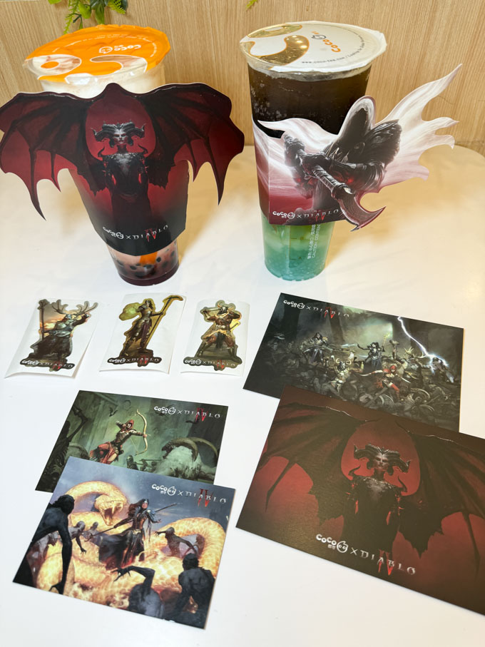 CoCo Tea x Diablo IV Collab - Themed Drinks and Merchandises