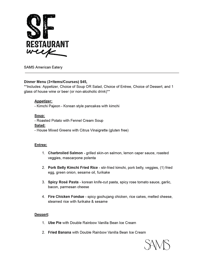 San Francisco Restaurant Week 2023: Menus, Dates