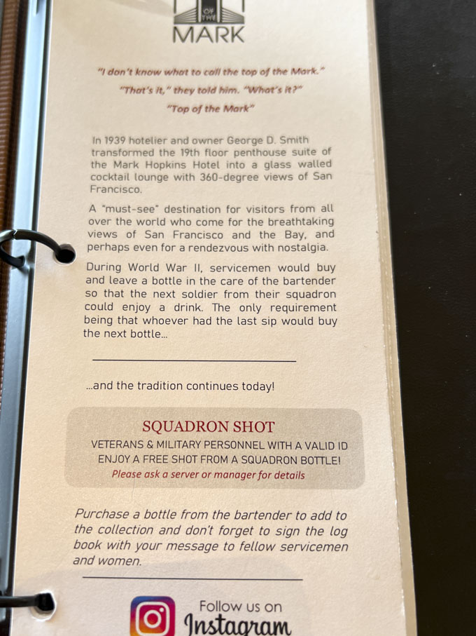 Top of the Mark San Francisco - Foodgressing