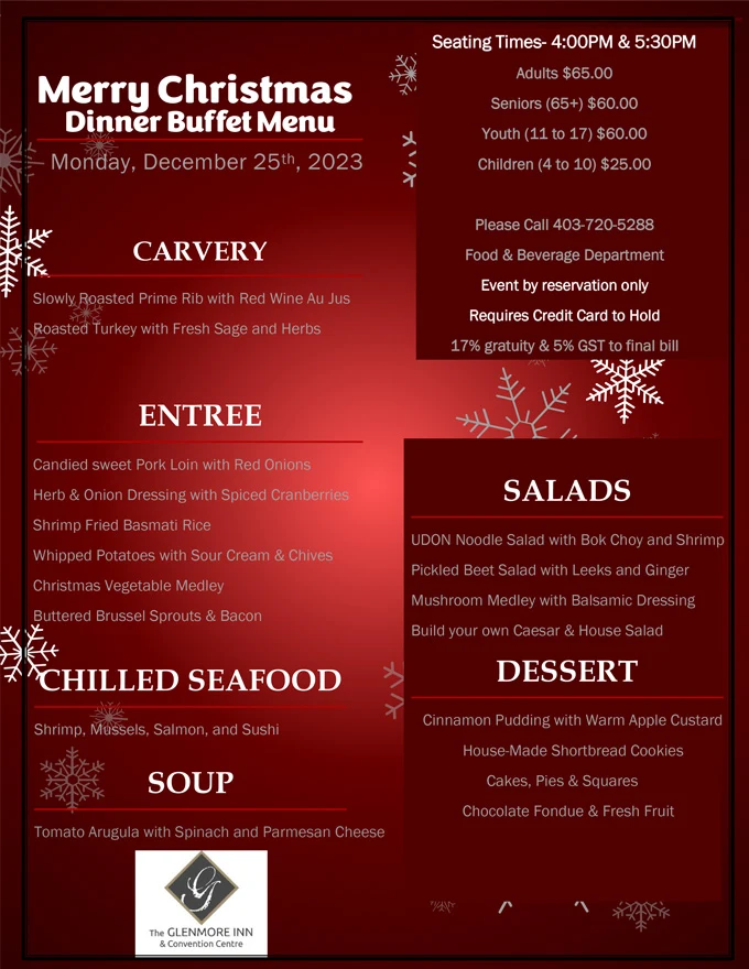 Christmas Calgary 2023: Dinner, Turkey to Go, Restaurants