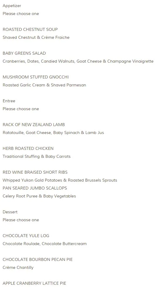 Christmas Baltimore 2023: Dinner, Turkey to Go, Restaurants