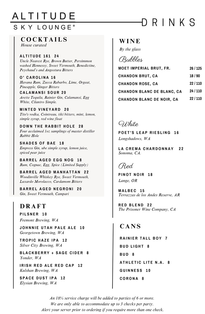 7 new festive cocktails at Astra Hotel Seattle