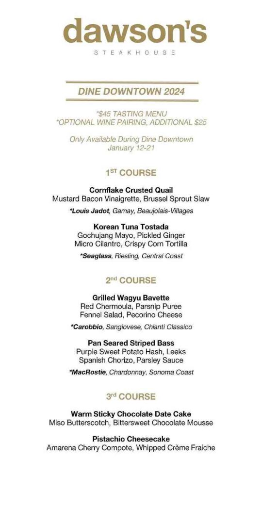 Dine Downtown Sacramento 2024: Menus, Dates, Highlights