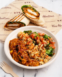 Tim Hortons Sweet Chili Chicken Loaded Bowl & Wrap - Foodgressing
