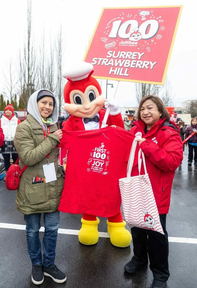 Jollibee 100th Store Location in North America in Surrey, Canada