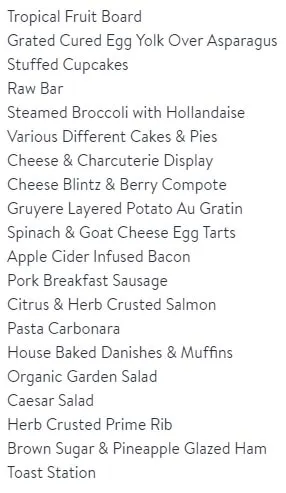 Easter Brunch Naples 2024, Lunch, Dinner, Events - Foodgressing