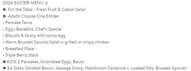 Easter Brunch Louisville 2024, Lunch, Dinner, Events - Foodgressing