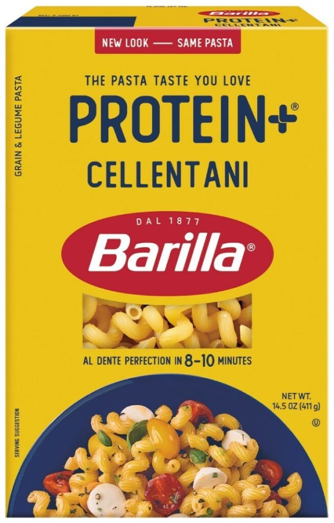 Barilla Expands Protein+ Pasta Line with Twirly Cellentani Shape