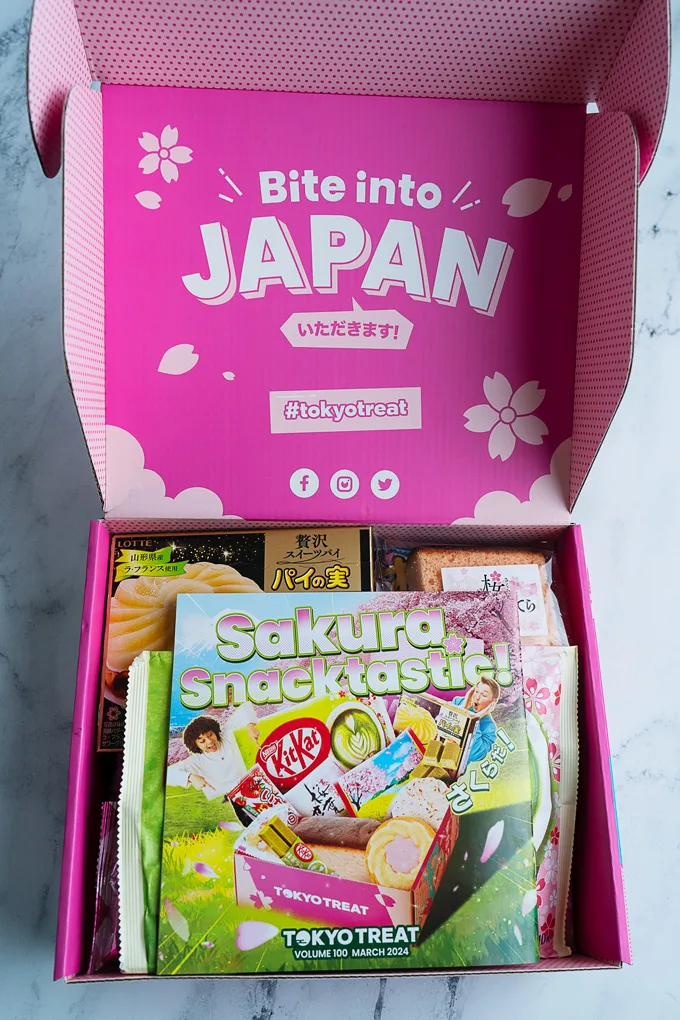 Tokyo Treat Sakura Snacktastic Box 2024 [Review] - Foodgressing