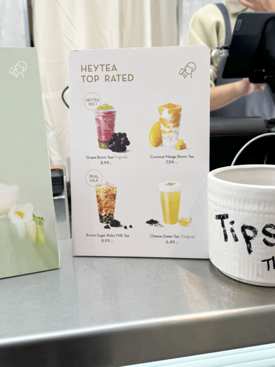 HeyTea Burnaby Crystal Mall - What We Tried - Foodgressing