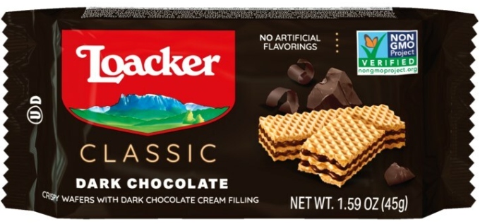 Loacker New On-The-Go Pack Dark Chocolate Wafers