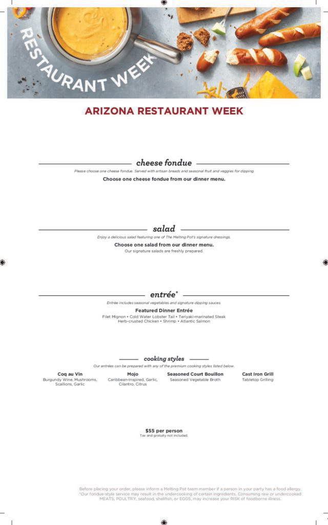 Arizona Restaurant Week 2024 May: Menus, Dates - Foodgressing