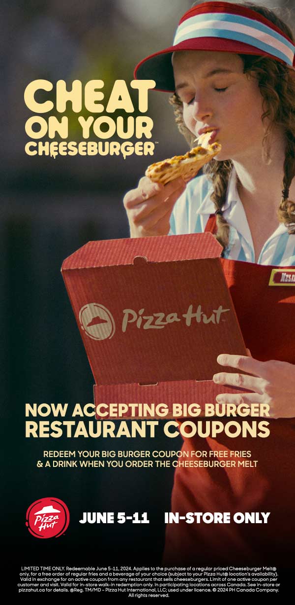 NEW Pizza Hut Canada Cheeseburger Melt - Foodgressing