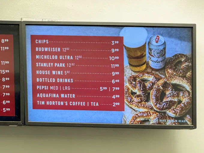 Rogers Arena Food Prices & Menu Options - 2024 Roundup - Foodgressing