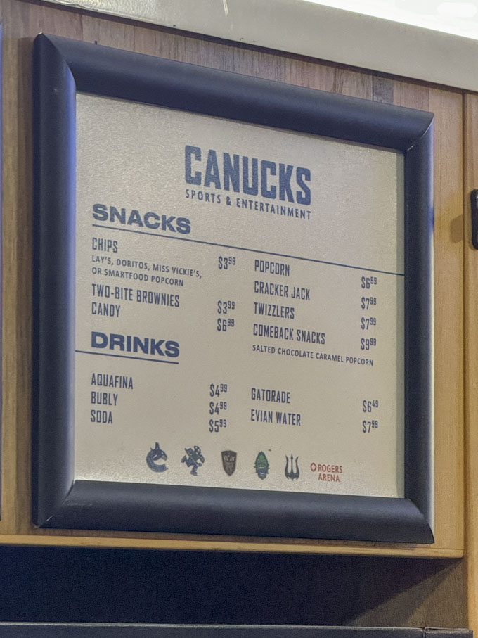 Rogers Arena Food Prices & Menu Options - 2024 Roundup - Foodgressing
