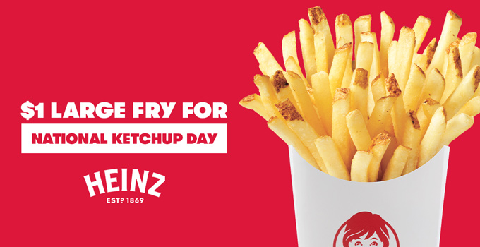 $1 Large Fries at Wendy’s Canada June 3 to June 9